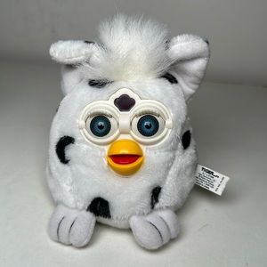 Hasbro | Toys | Hashbro Vintage Furby Buddies Black And White Cow Blue ...